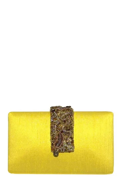SIMITRI Beaded Fringe Flap Clutch