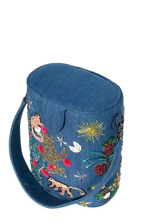 SIMITRI Embroidered Bucket Bag