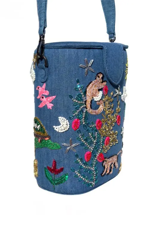 SIMITRI Embroidered Bucket Bag