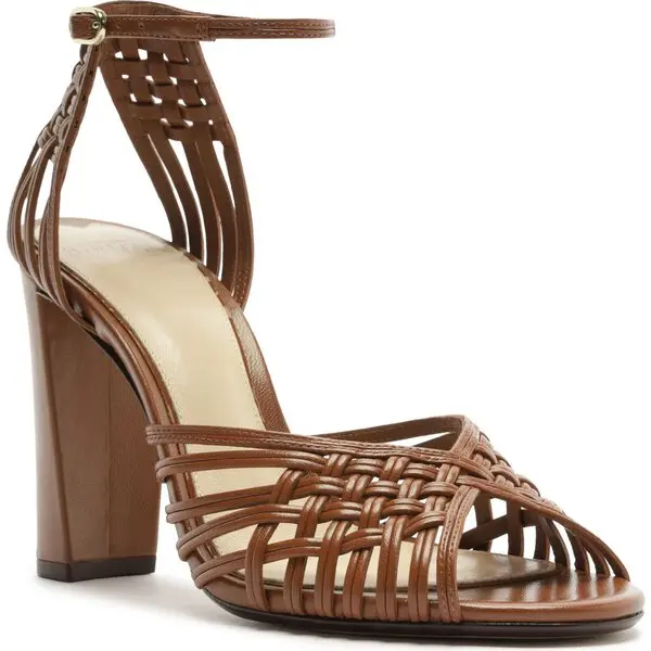 ALEXANDRE BIRMAN Lilian Woven Ankle Strap Sandal