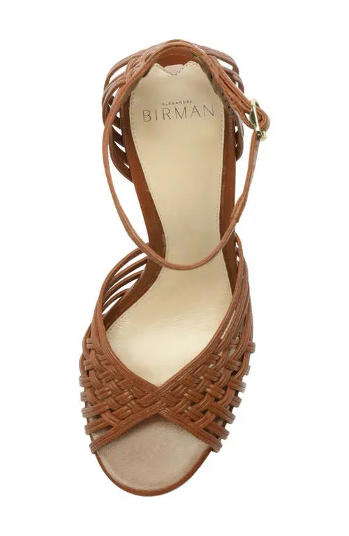ALEXANDRE BIRMAN Lilian Woven Ankle Strap Sandal