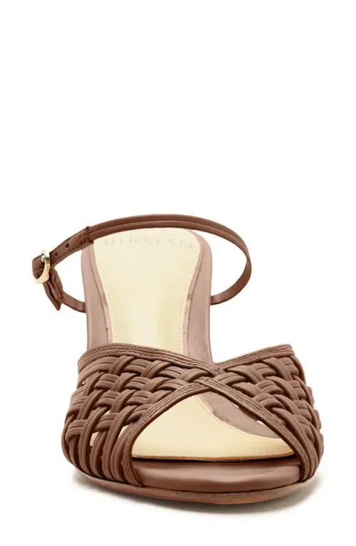 ALEXANDRE BIRMAN Lilian Woven Wedge Slides - Espresso