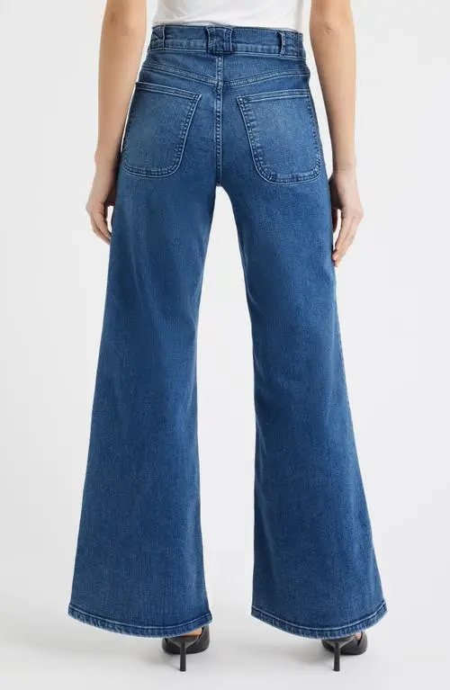 FRAME Modern Pocket High-waist Wide-leg Jeans