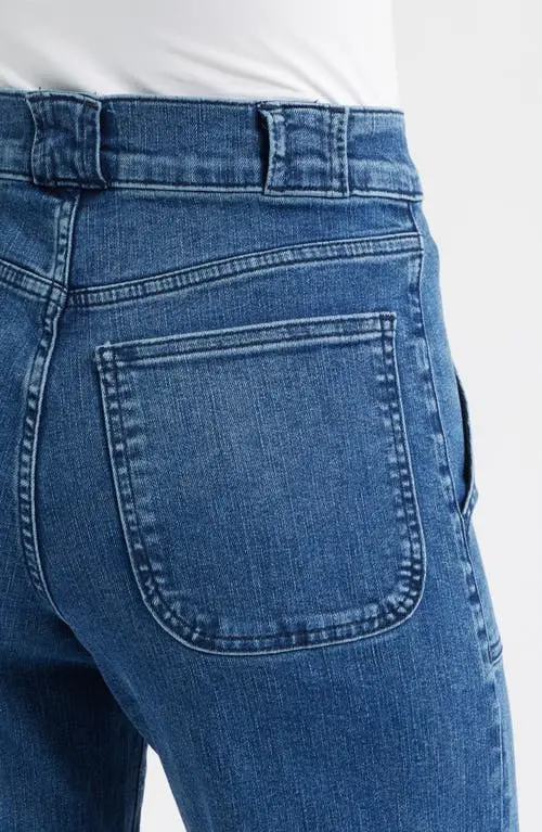 FRAME Modern Pocket High-waist Wide-leg Jeans