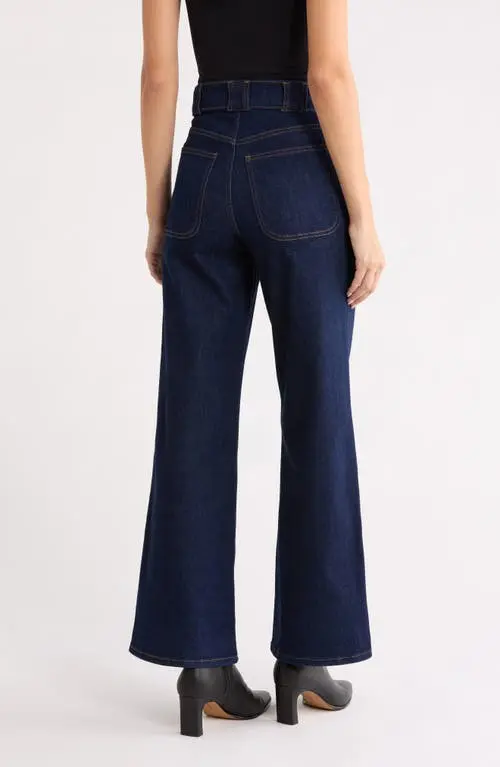 FRAME Modern Pocket High-waist Wide-leg Jeans