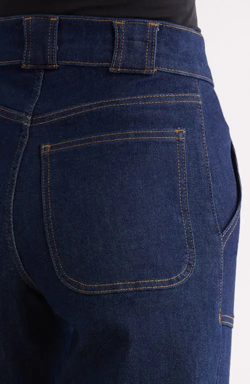 FRAME Modern Pocket High-waist Wide-leg Jeans