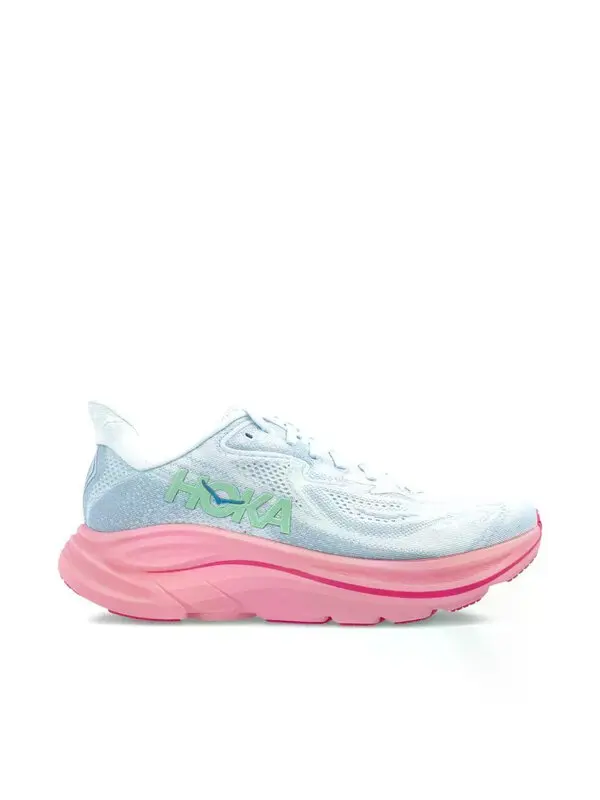HOKA® Clifton 10 Logo-detail Lace-up Sneakers - Blue