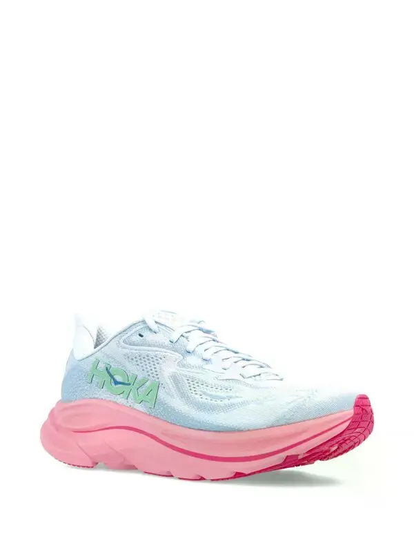 HOKA® Clifton 10 Logo-detail Lace-up Sneakers - Blue