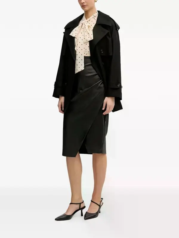 JOOP! Polka-dot Tie Blouse