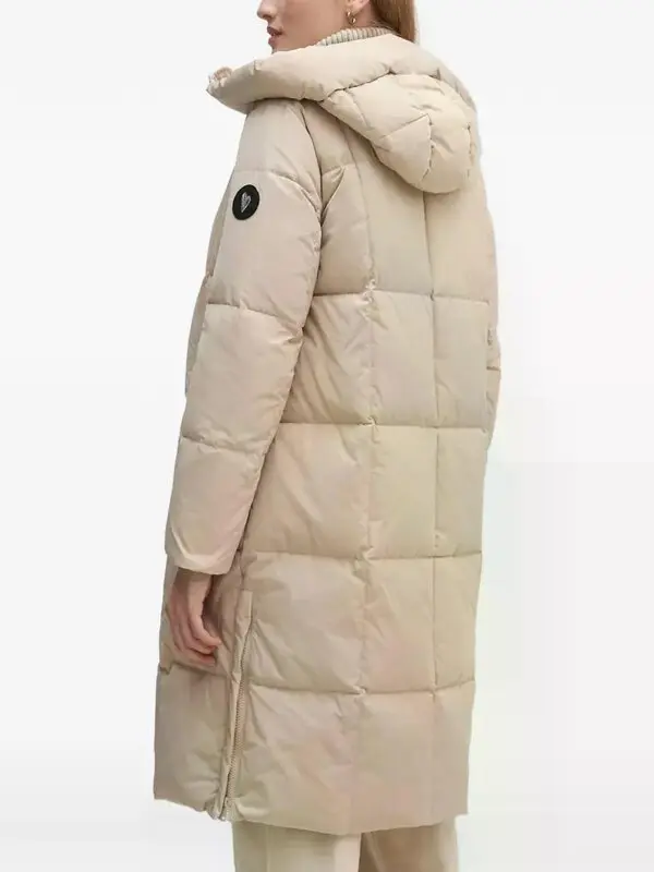 MOS MOSH Nova Hooded Quilted Coat - Neutrals