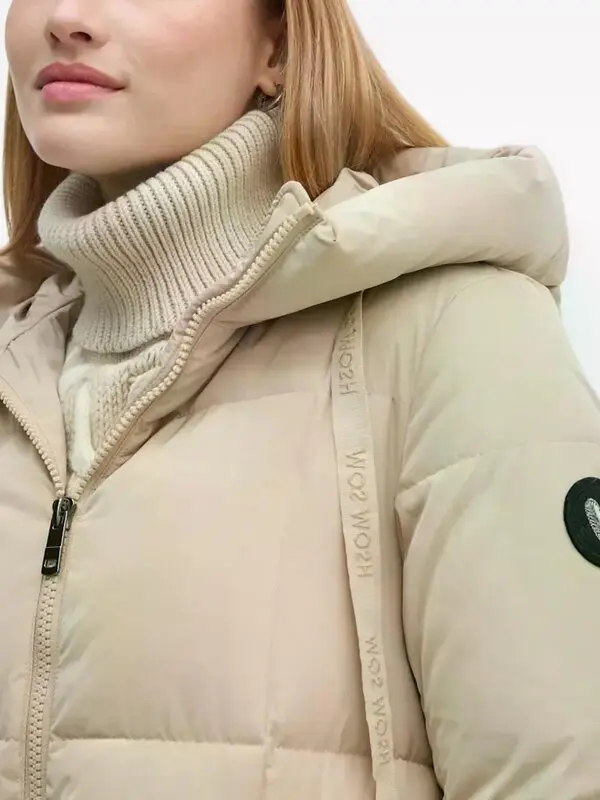 MOS MOSH Nova Hooded Quilted Coat - Neutrals