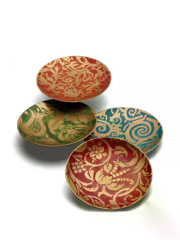 L'Objet Fortuny Swirl-pattern Plate