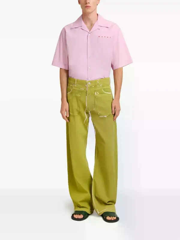Marni Five-pocket Printed Trousers - Green