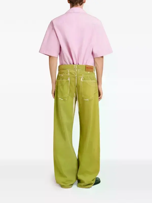Marni Five-pocket Printed Trousers - Green