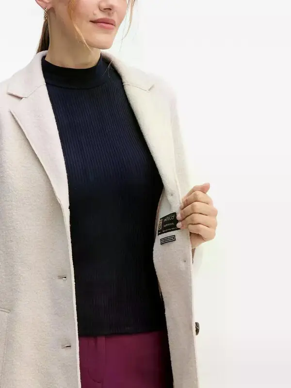 OUI Mayson Single-breasted Coat - Neutrals