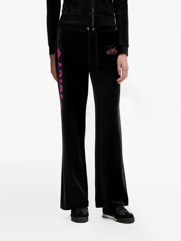 Juicy Couture Drawstring-waist Flared Leg Track Pants