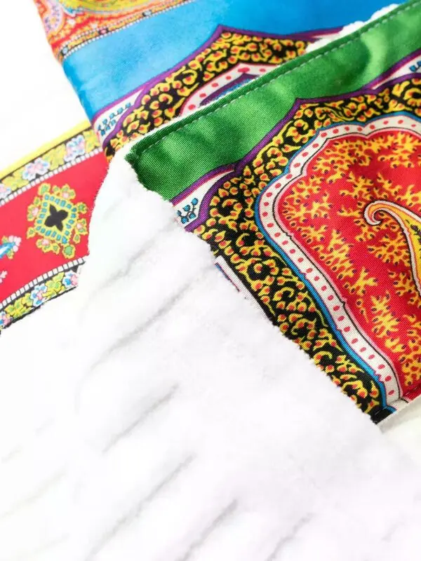 Etro Abtract-trim Cotton Bathrobe