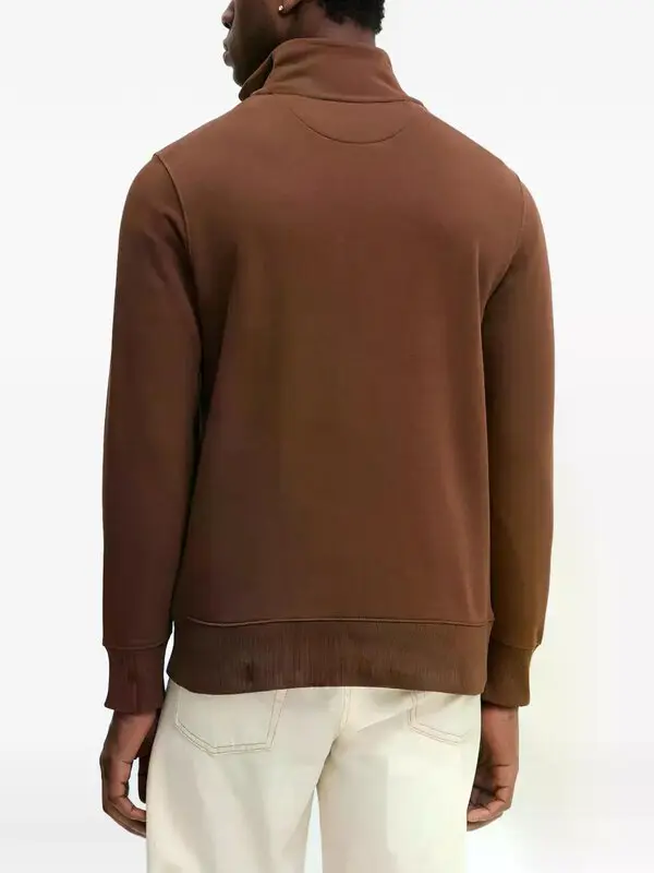 Gant Shield Half-zip Sweatshirt - Brown