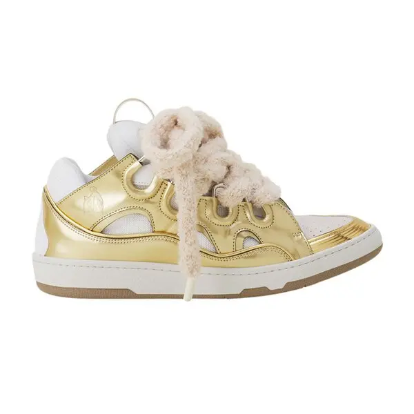LANVIN Curb Metallic Sneakers