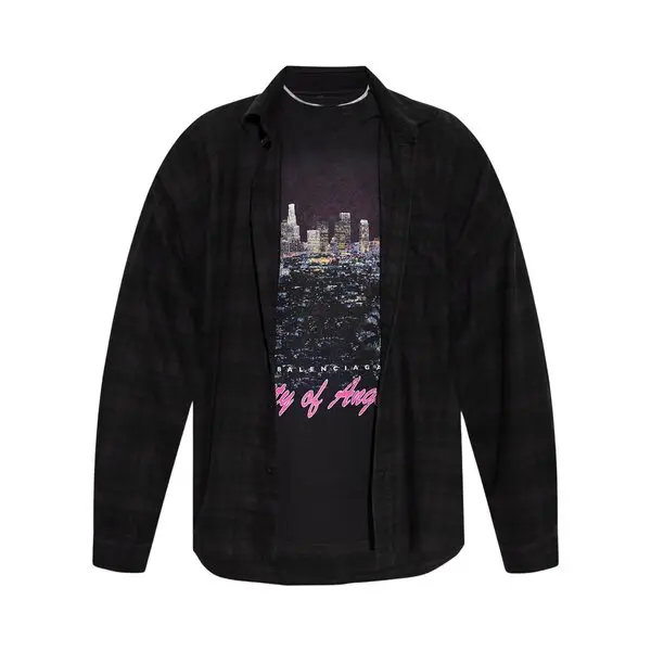 Balenciaga Long-sleeve Layered Shirt