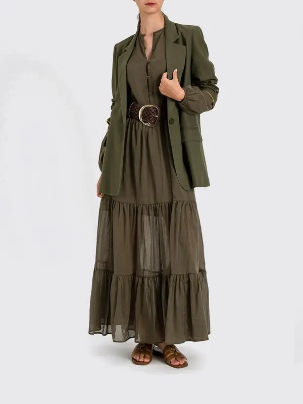 TWINSET Long Sleeve Cotton Dress