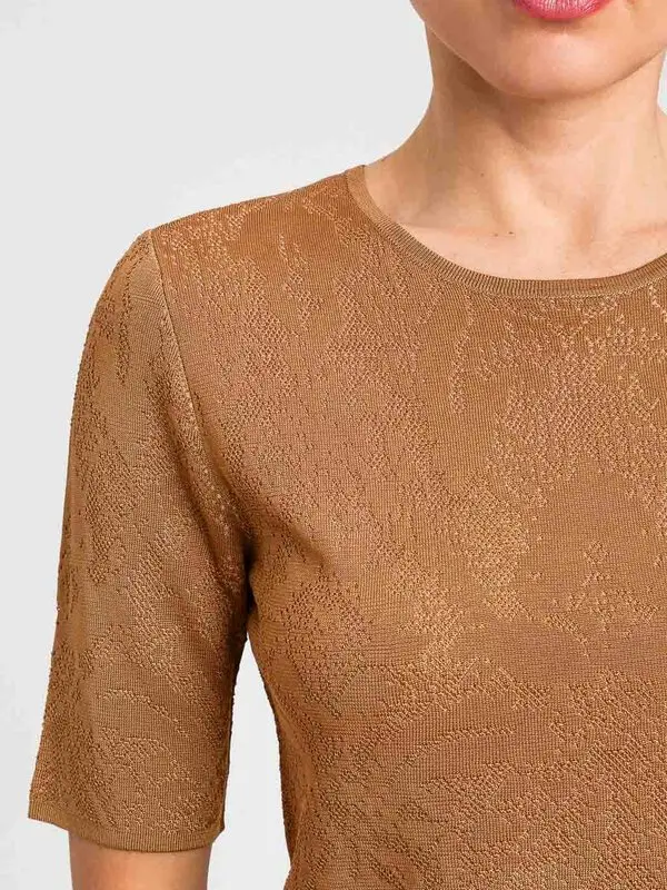 TWINSET Cropped Viscose Top