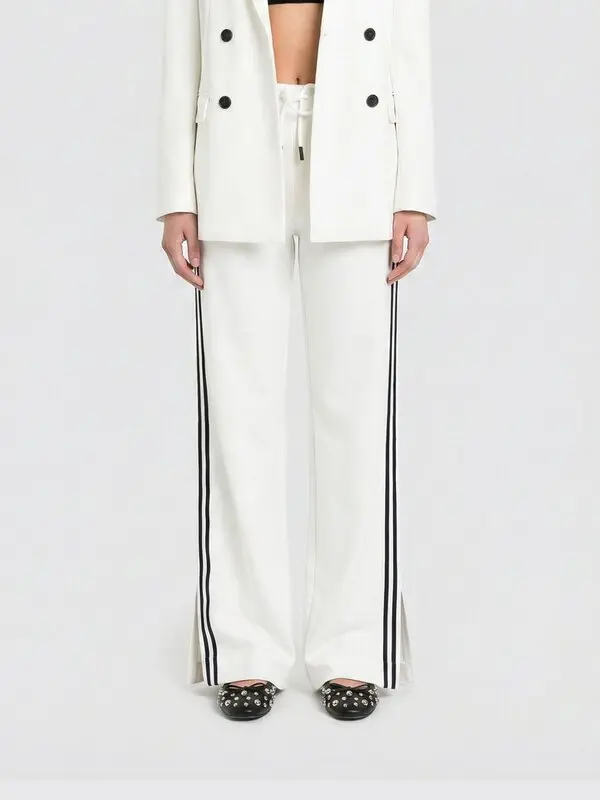 TWINSET Viscose Blend Jogging Trousers - White