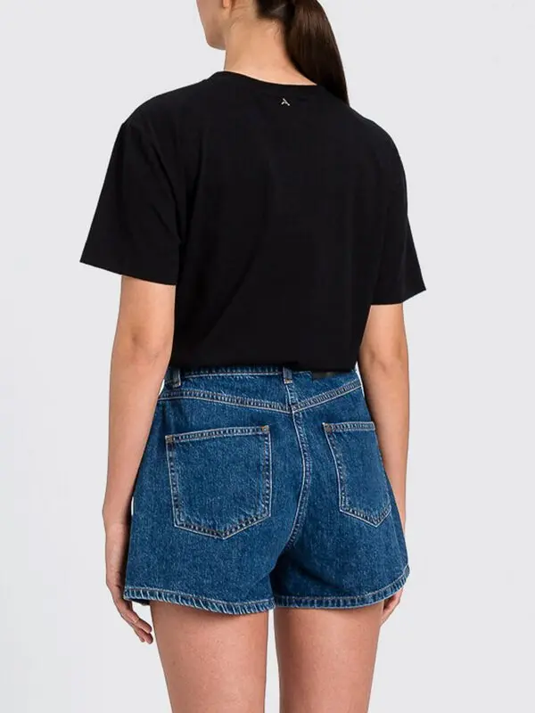 TWINSET Cotton T-shirt With Heart Print - Black