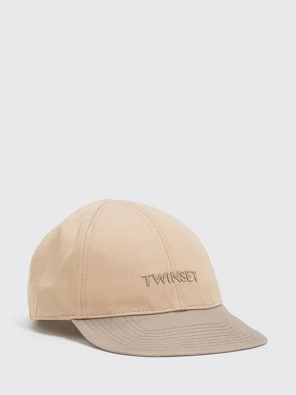 TWINSET Cotton Baseball Cap With Embroidered Logo