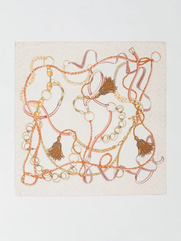 TWINSET Viscose Scarf With Chain Print