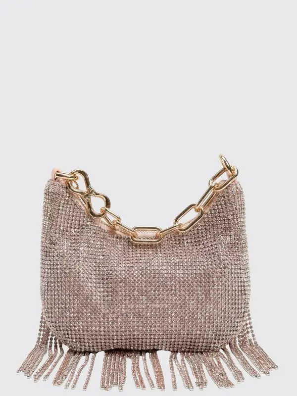 TWINSET Embellished Crystal Mini Bag With Fringe - Peach