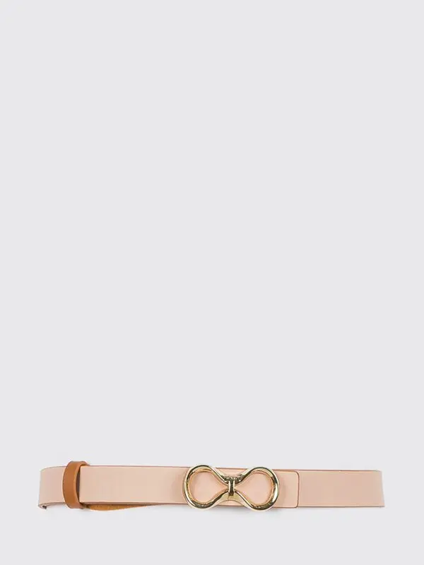 TWINSET Infinity Leather Belt - Peach