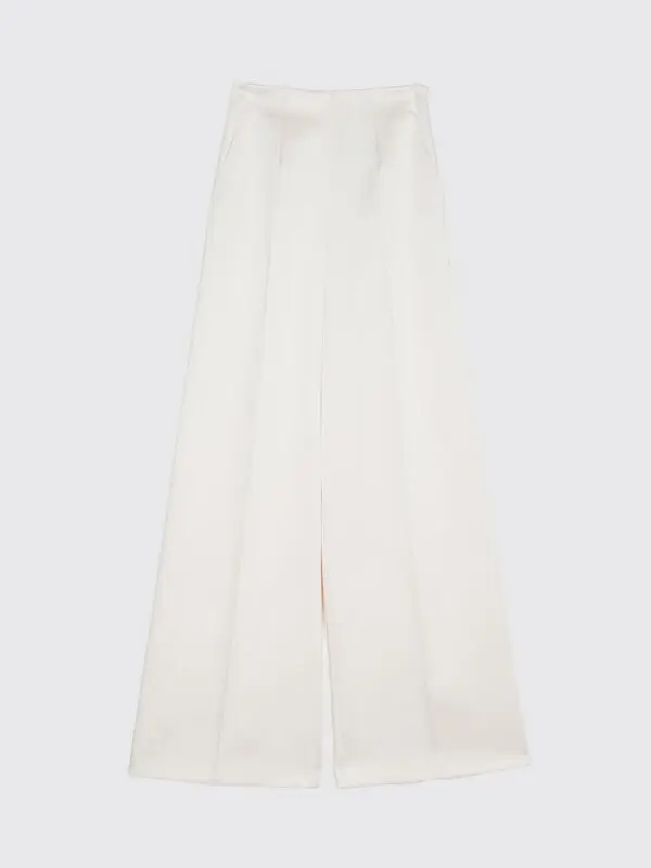 TWINSET Wide Leg Crêpe Trousers - Sand
