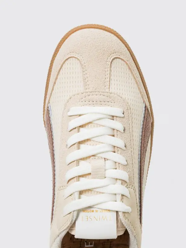 TWINSET Lace-up Sneakers - Pearl