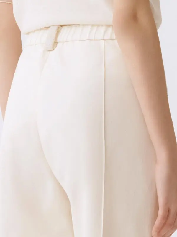 Fabiana Filippi Wide Leg Stretch Cotton Trousers