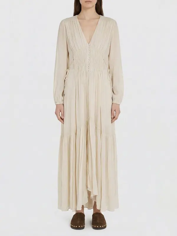 Isabel Marant Étoile Viscose A-line Maxi Dress - Beige