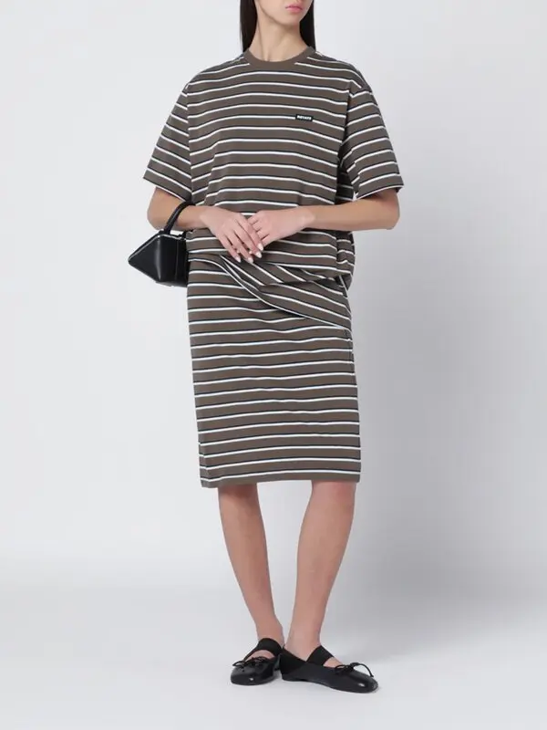 ROTATE BY BIRGER CHRISTENSEN Striped Skirt - Multicolor