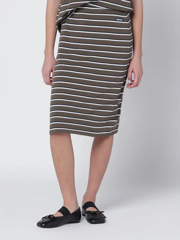 ROTATE BY BIRGER CHRISTENSEN Striped Skirt - Multicolor