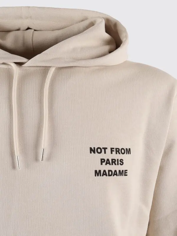 Drole De Monsieur Cotton Hoodie - Yellow Cream