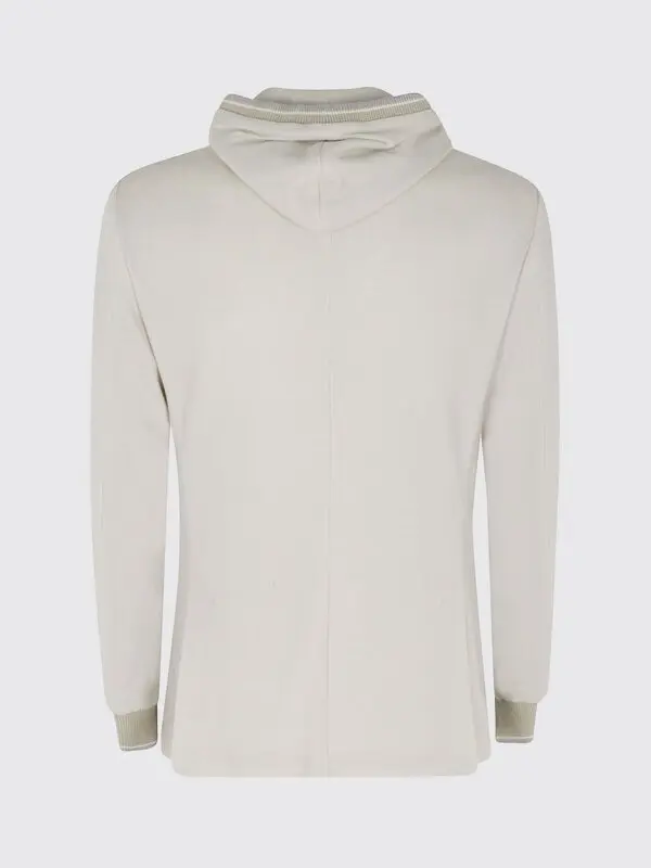 Eleventy Single-breasted Blazer With Hooded Detail - Grey