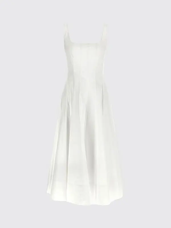 Staud Stretch Cotton Dress - White