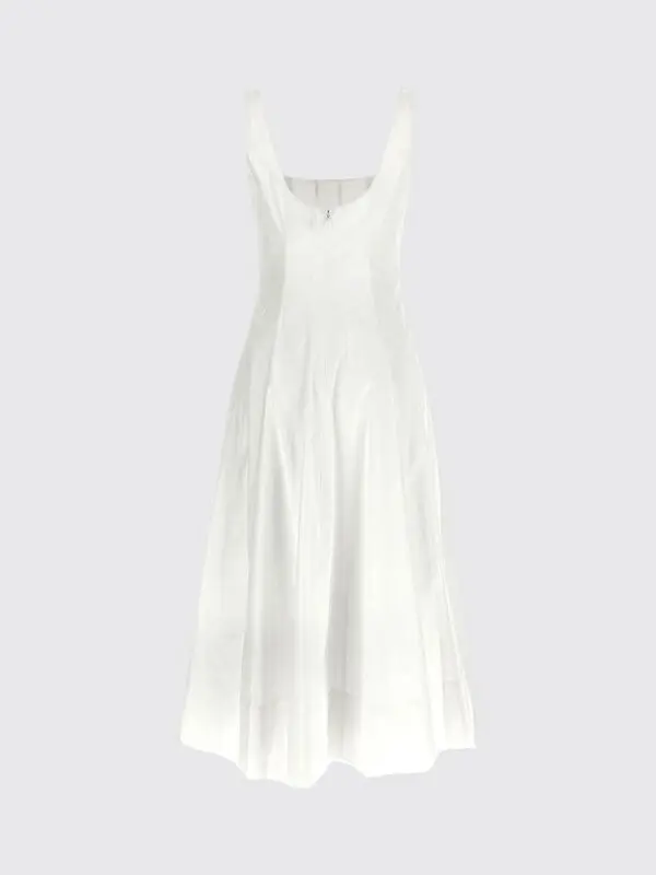 Staud Stretch Cotton Dress - White