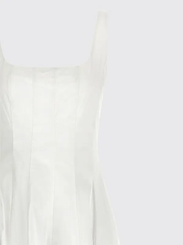 Staud Stretch Cotton Dress - White