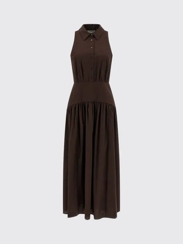 Staud Midi Dress - Brown