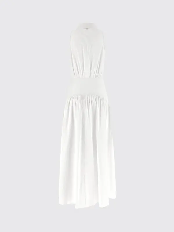 Staud Sleeveless Collared Midi Dress