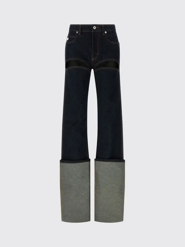 JEAN PAUL GAULTIER Cotton Denim Straight Jeans - Blue
