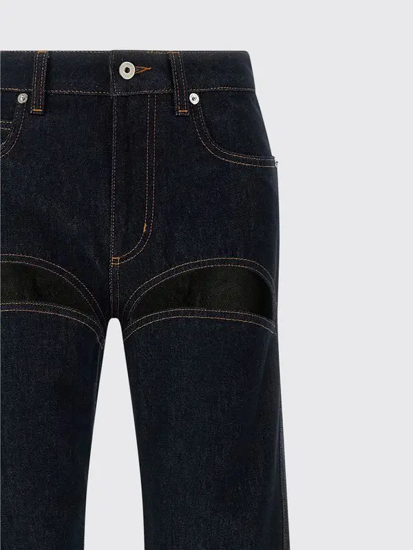 JEAN PAUL GAULTIER Cotton Denim Straight Jeans - Blue