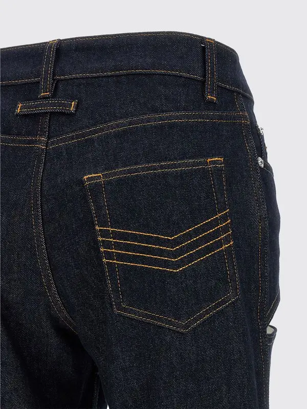 JEAN PAUL GAULTIER Cotton Denim Straight Jeans - Blue