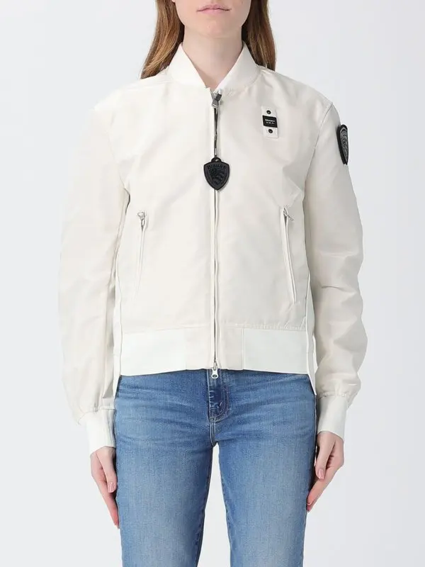 BLAUER. Bomber Jacket - White