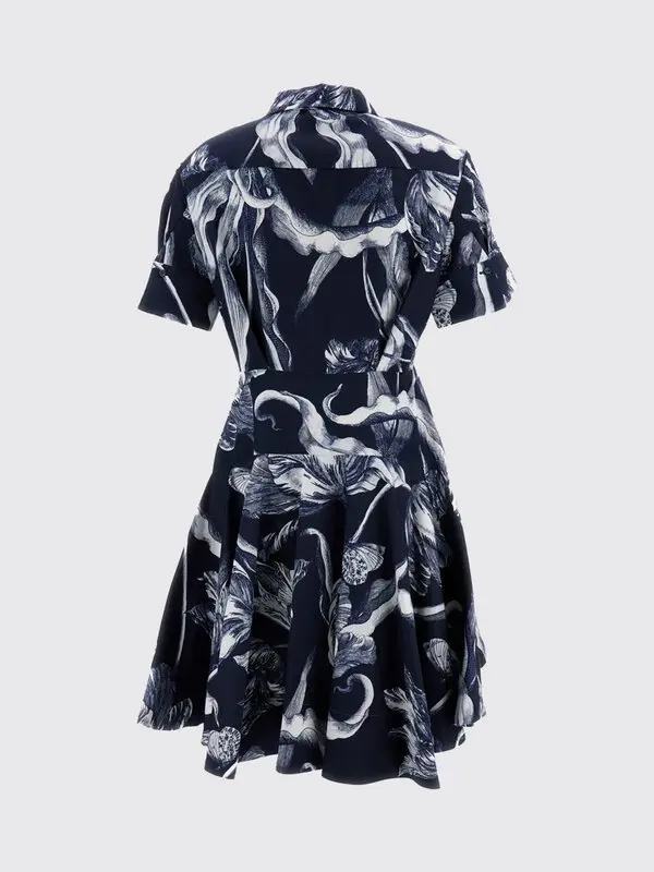 Erdem Floral Cotton Blend Shirt Dress